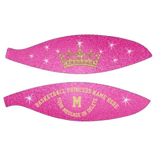 Gold and Hot Pink Basketball Princess Personalized | Zazzle