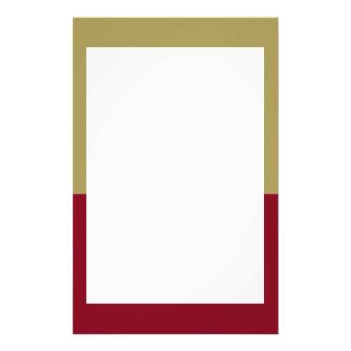Gold and Maroon Border Stationery | Zazzle