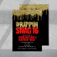Gold and Red Drippin Swag 16 Birthday Invitation | Zazzle