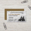 Gold and White Church Pastor Business Card | Zazzle
