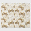 Gold Angel Wings & Stars Gift Wrap Paper | Zazzle