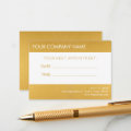 Gold Appointment Reminder Card | Zazzle