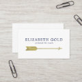 Gold Arrow Business Card | Zazzle