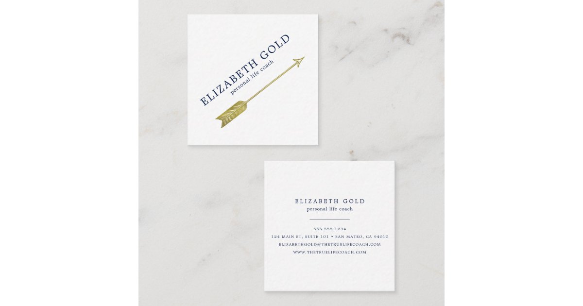 Gold Arrow Business Card | Zazzle