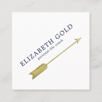 Gold Arrow Business Card | Zazzle