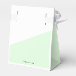 Gold Baby Green Personalized Baby Shower Favor Box | Zazzle