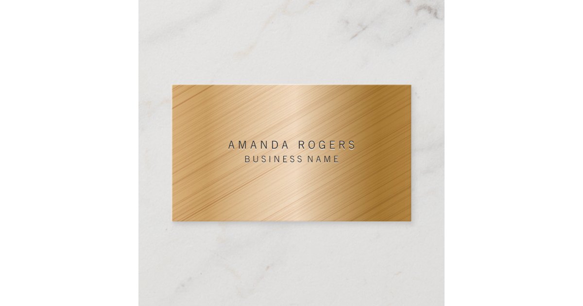 Gold Background Business Card | Zazzle