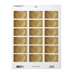 Gold Baroque ornate Elegant Address labels | Zazzle