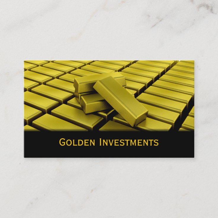 Gold Bars Business Card | Zazzle