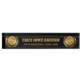 Gold Basketball Coach Name Plate | Zazzle