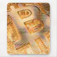 Gold Bitcoin Digital Cryptocurrency BTC Logo Mouse Pad | Zazzle