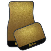 Gold Black Car Floor Mat | Zazzle