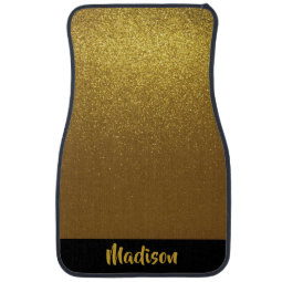 Gold Black Car Floor Mat | Zazzle