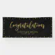 Gold & Black | Congratulations Party, Event Banner | Zazzle