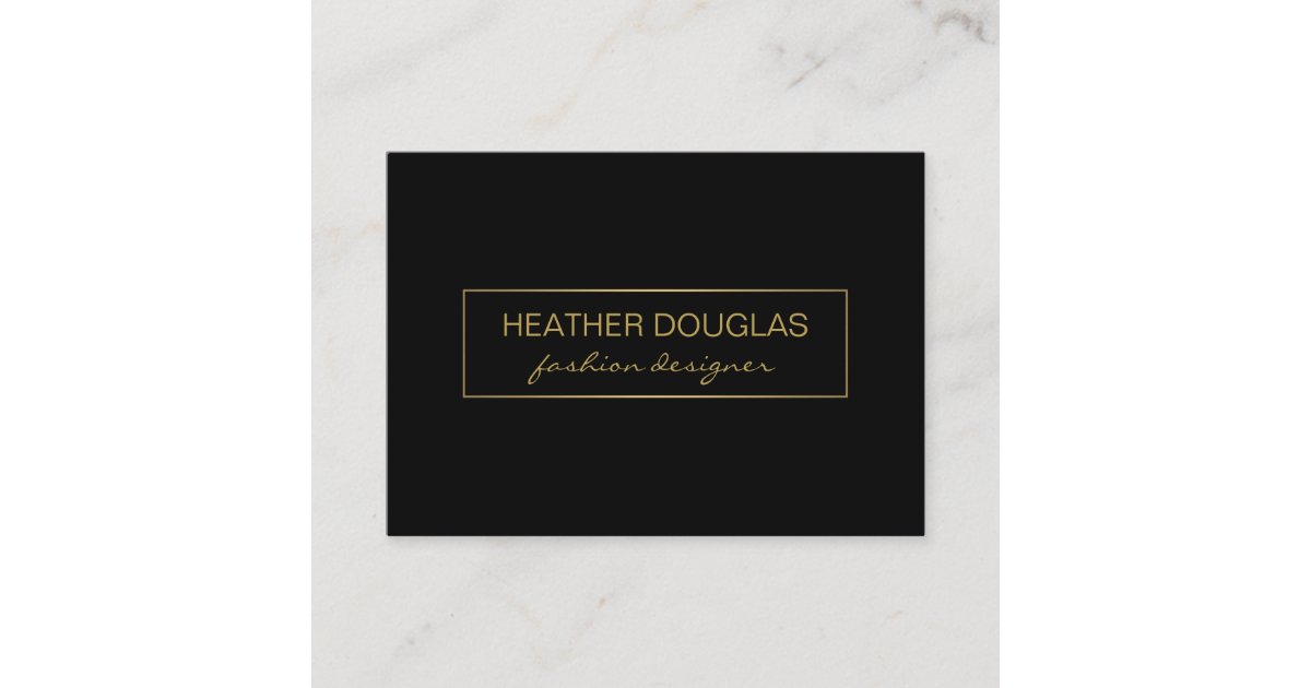 Gold Black Foil Shine Business Card | Zazzle