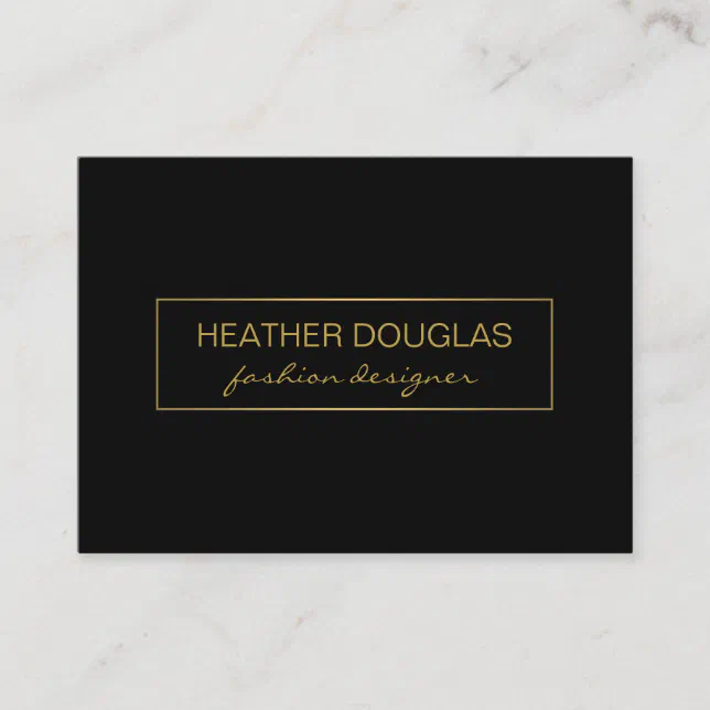 Gold Black Foil Shine Business Card | Zazzle