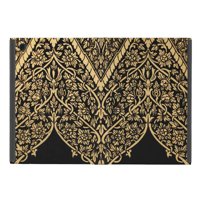 Gold Black Indian Motif Vintage Design Pattern iPad Mini Case | Zazzle