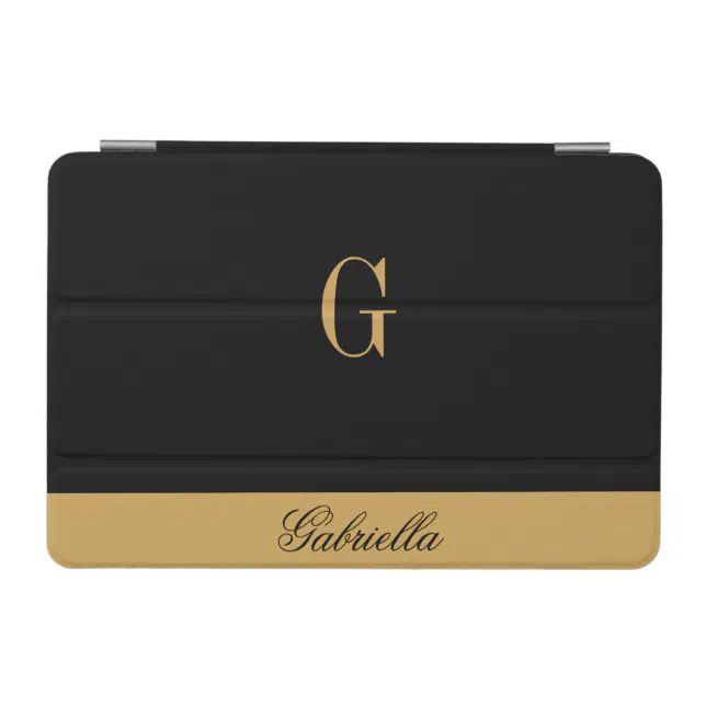 Gold Black iPad Mini Cover | Zazzle