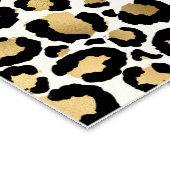 Gold Black Leopard Print Table Number | Zazzle