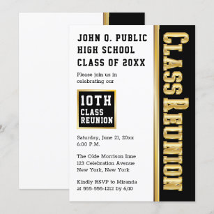 50th Class Reunion Invitations | Zazzle