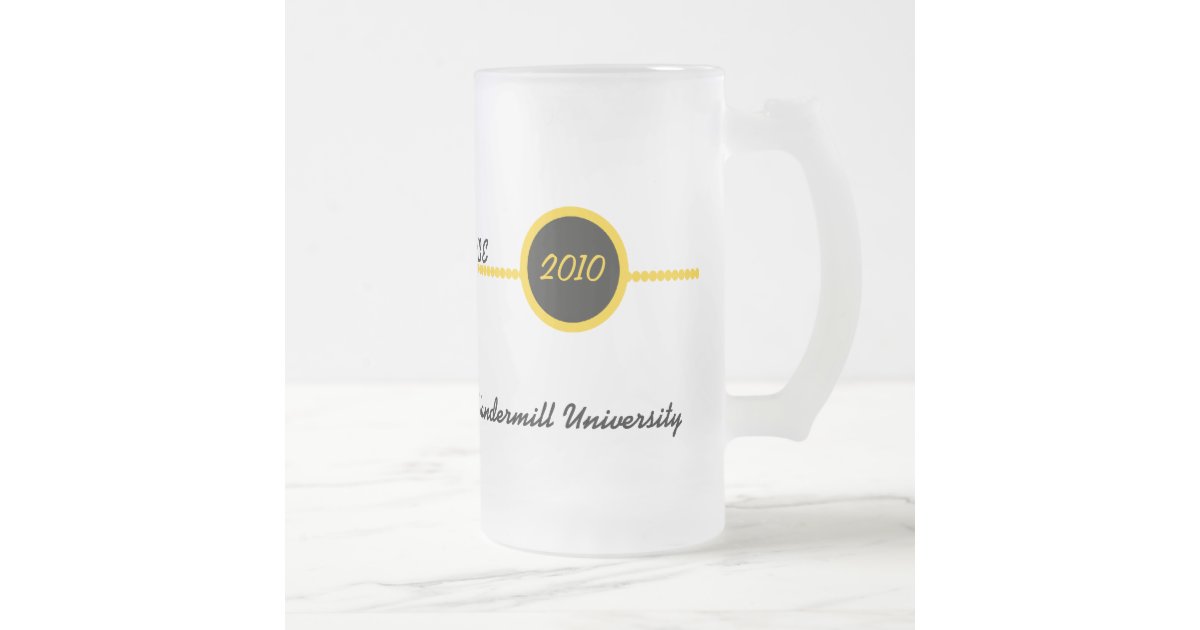 Gold & Black Personalized Grad Mug | Zazzle