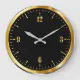 Gold & Black Wall Clock | Zazzle
