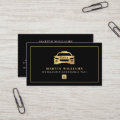 Gold & Black Wheelchair Accessible Taxi Driver Business Card | Zazzle