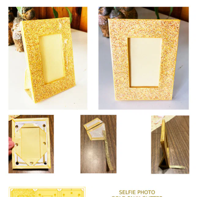Gold Bling Selfie Frame Pattern for 2x3 Photo | Zazzle