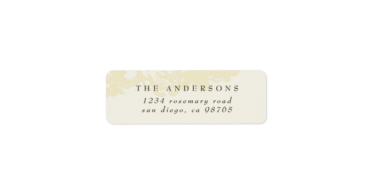Gold Blooms Foil Invitation Label | Zazzle