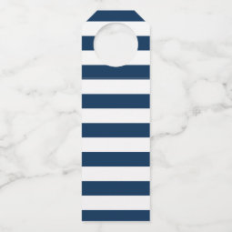 Gold Blue Stripes Cape Cod Wedding Favor Hanger | Zazzle