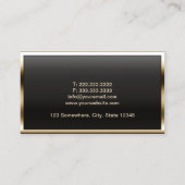 Gold Border Civil Engineer Business Card | Zazzle