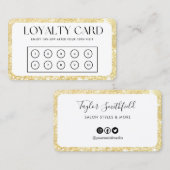 Gold Border Custom Loyalty Card | Zazzle