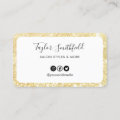 Gold Border Custom Loyalty Card | Zazzle