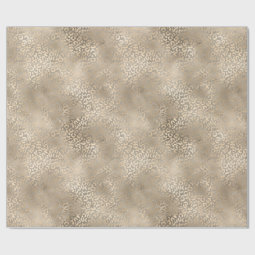 Gold Bronze Leopard Print Wrapping Paper | Zazzle