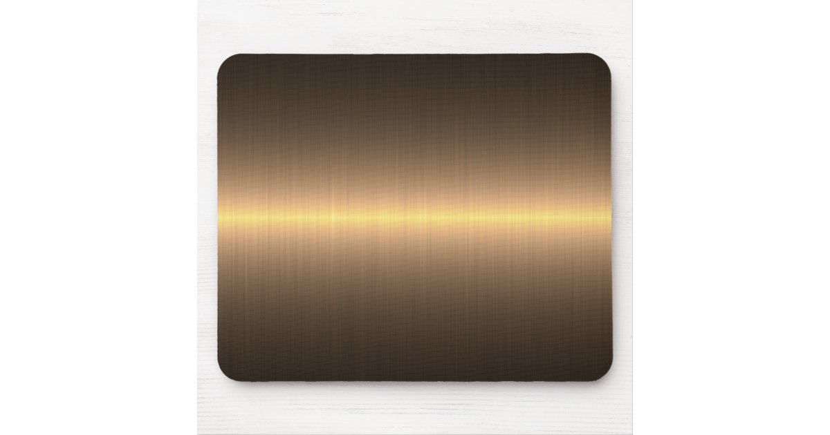 gold brushed metal mouse pad | Zazzle
