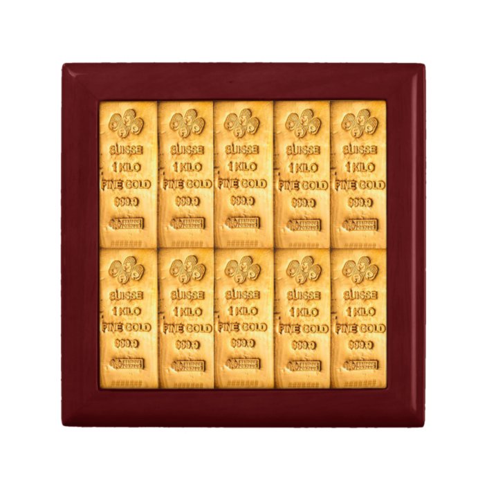 Gold Bullion Trinket Boxes | Zazzle.com