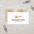 Gold Butcher Meat Cleaver Meats & Poultry Market Business Card | Zazzle