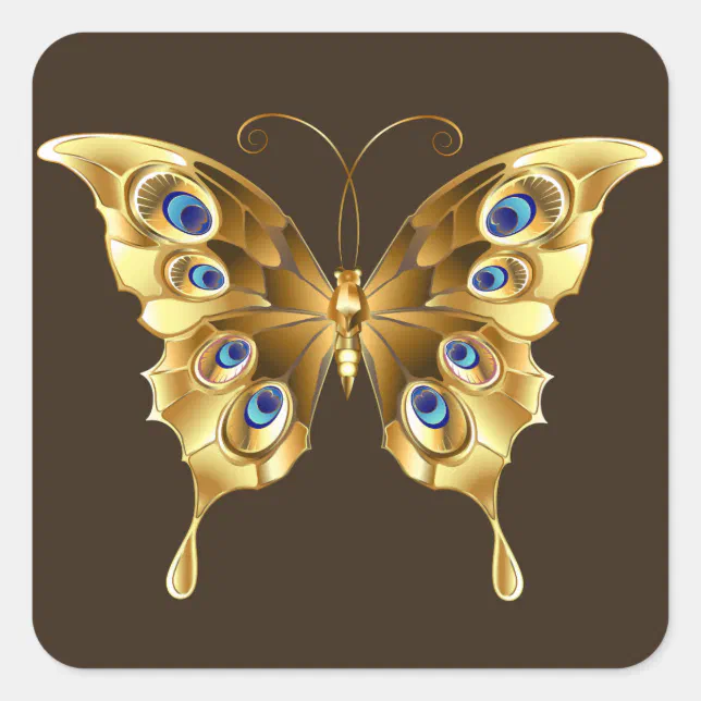 gold butterfly stickers | Zazzle