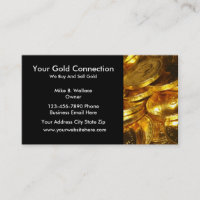 Gold Buying Selling Business Cards
