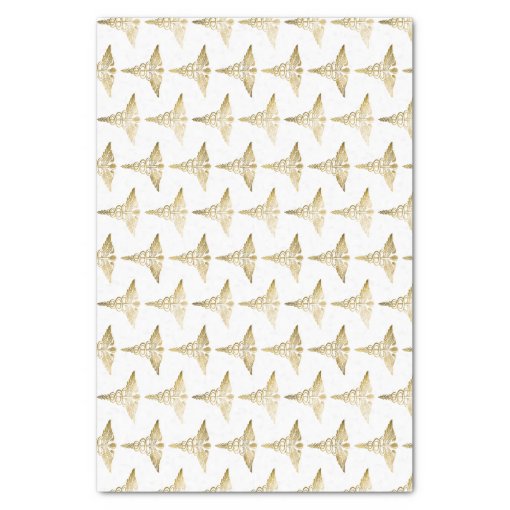 Gold Caduceus Doctor Medical Symbol Pattern Tissue Paper | Zazzle