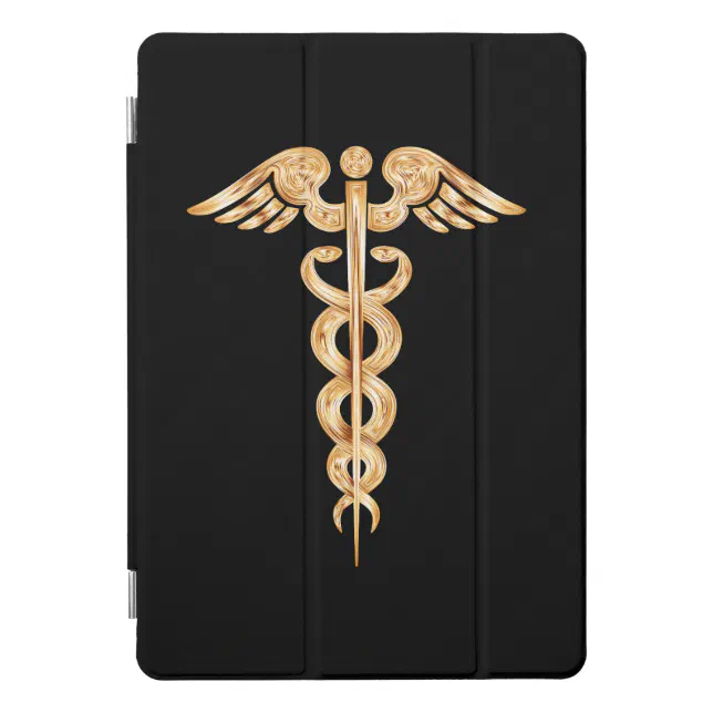 Gold Caduceus IPad cover | Zazzle