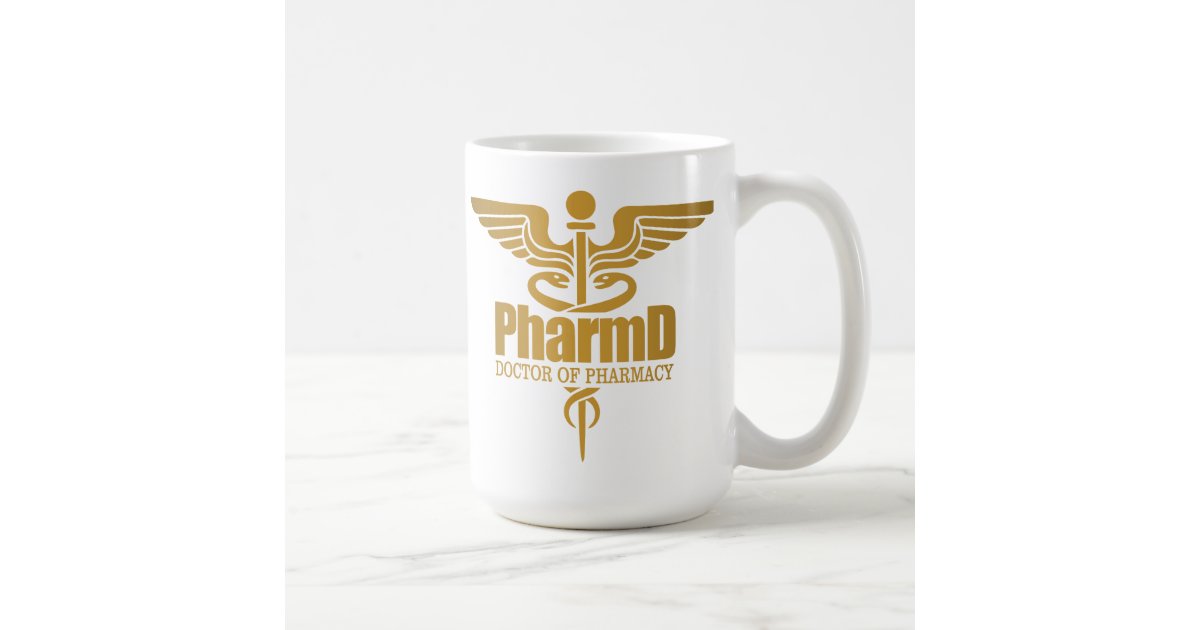 Gold Caduceus (PharmD) Coffee Mug | Zazzle