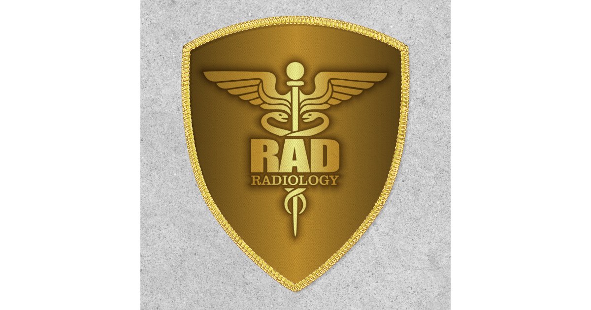 Gold Caduceus (RAD) Patch | Zazzle
