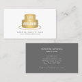 Gold Cake Logo I for Bakery, Cafe, Chef Business Card | Zazzle