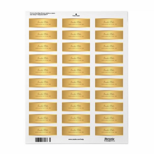 Gold Calligraphy Name Text Professional Modern Label | Zazzle