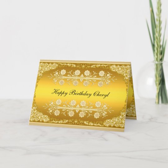 Gold Card "Happy Birthday" | Zazzle.com