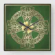 Gold Celtic Irish Square Clock | Zazzle