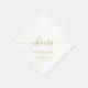 Gold Cheers | Simple Business Logo Custom Text Napkins | Zazzle