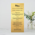 Gold Christmas party dinner menu | Zazzle