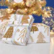 Gold Christmas Tree Holiday Pattern Wrapping Paper | Zazzle